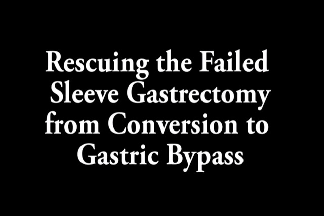 Rescuing the Failed Sleeve Gastrectomy from Conversion to Gastric ...