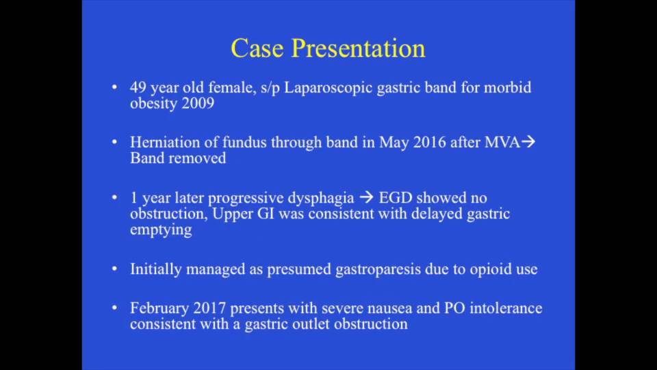 Laparoscopic Reduction of a Gastric Intussusception After a ...