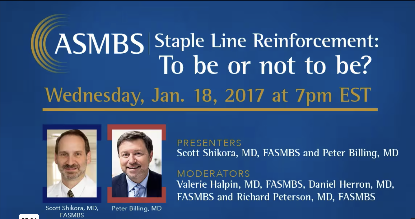 Staple Line Reinforcement Debate - American Society for Metabolic and ...
